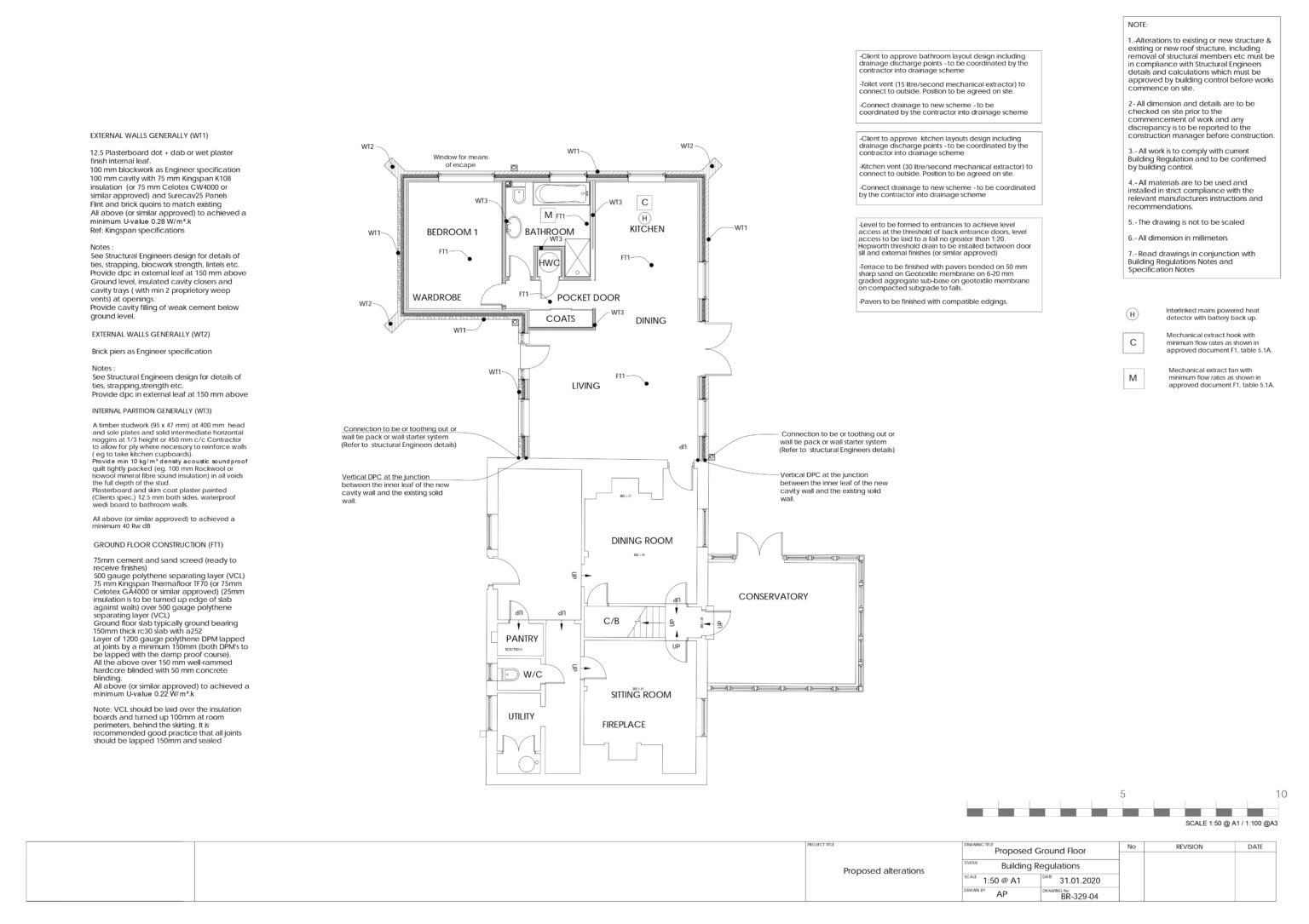 BUILDING REGULATIONS FOR SINGLE STOREY REAR EXTENSION